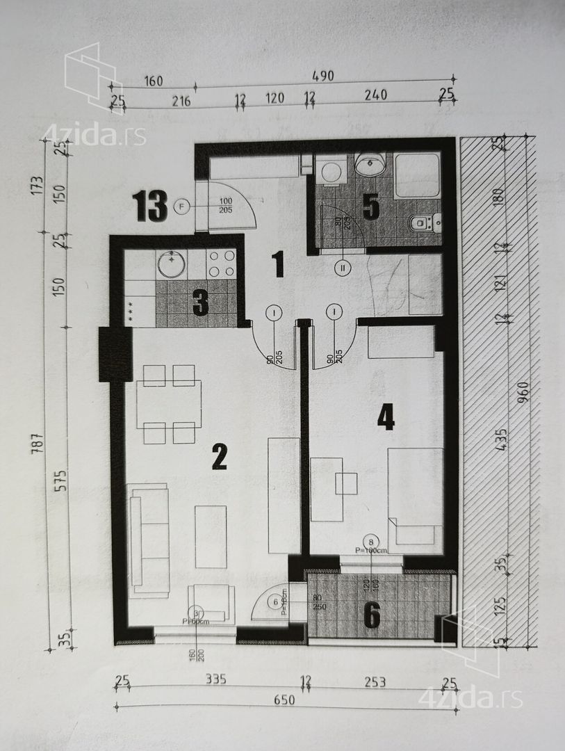 Jednosoban stan na prodaju, Ledena Stena, 77.200€, 48m²