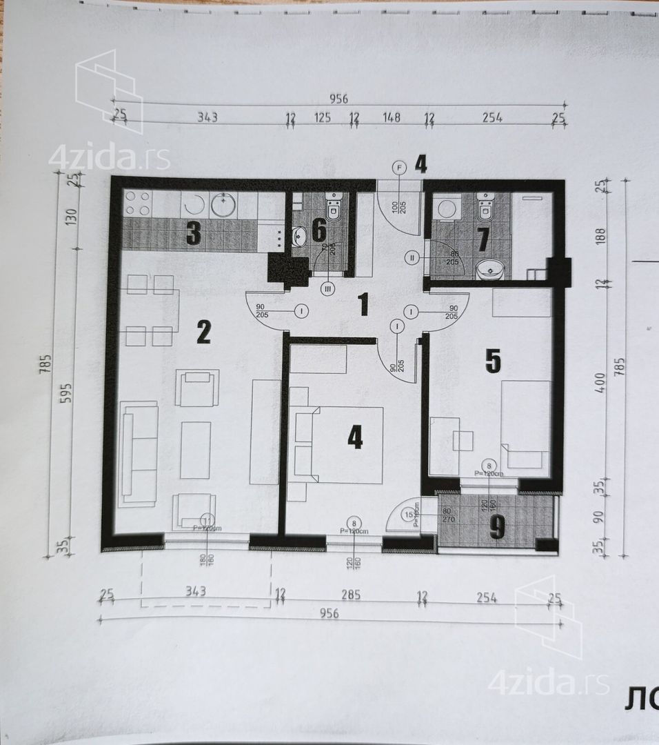 Dvosoban stan na prodaju, Ledena Stena, 98.600€, 61m²